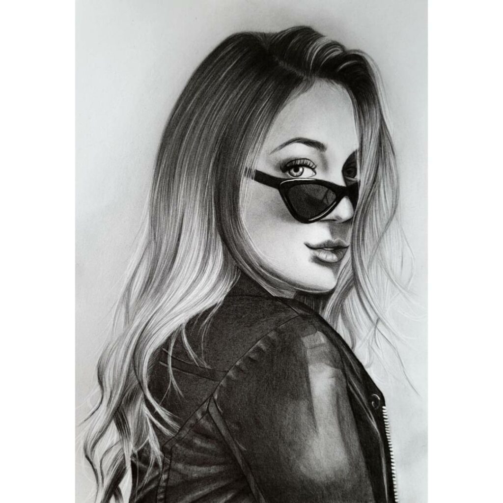 Rysunek ołówkiem - portret - SylwiaNarysuje.pl